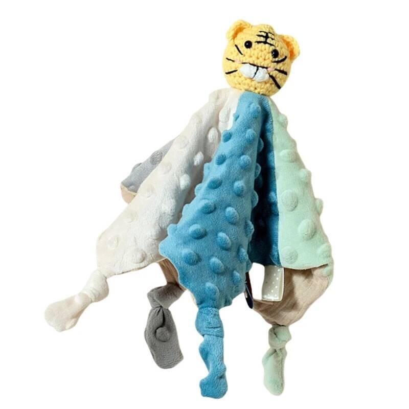 Baby Soothing Towel Cartoon Animal Burping Cloth Comforting Helping ...