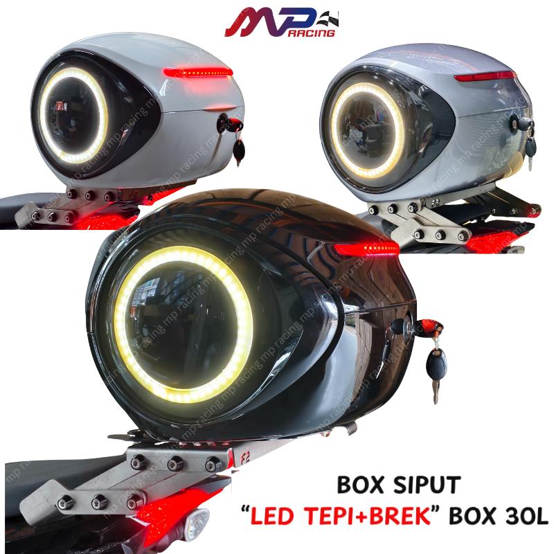 Top box Siput LED TEPI+BREK,Box Allien,Motorsikal Box Siput Kilat ...