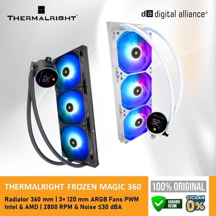 Promo THERMALRIGHT CPU AIO COOLER FROZEN MAGIC 360 (360MM RADIATOR + 3X ...