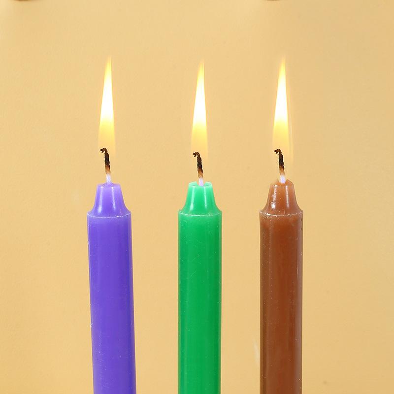 10pcs/box Premium Paraffin Taper Candles - Dripless, Small, and ...