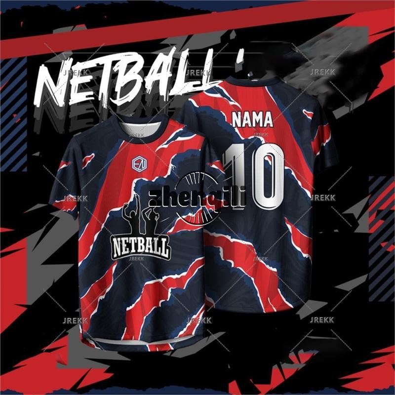 Baju T shirt New Design Netball Sports Jersey Lelaki Lengan Pendek ...