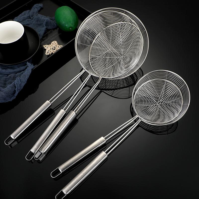 304 stainless steel frying colander, hot pot food line drainer ...