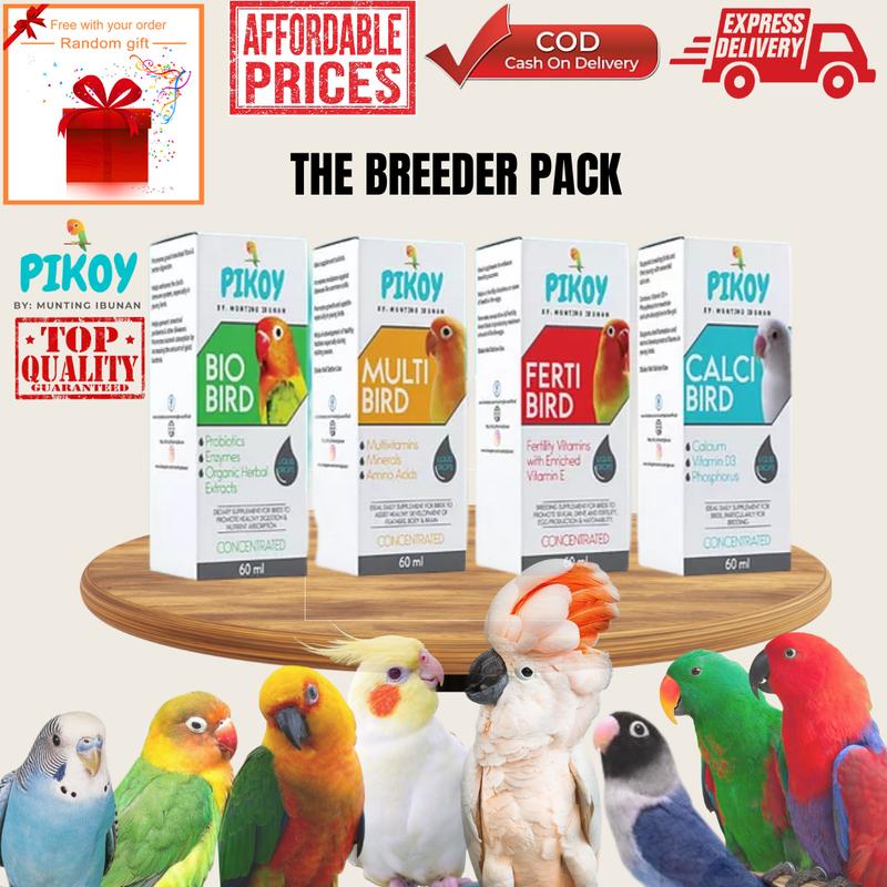 THE BREEDER PACK - Pikoy Vitamins Set , 4 Vitamins (Ferti Bird ...