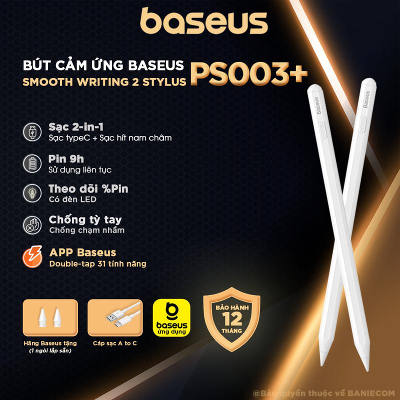Bút cảm ứng Baseus PS003+ (PS003 Plus) Sạc Có Dây và Sạc Nam - TikTok ...