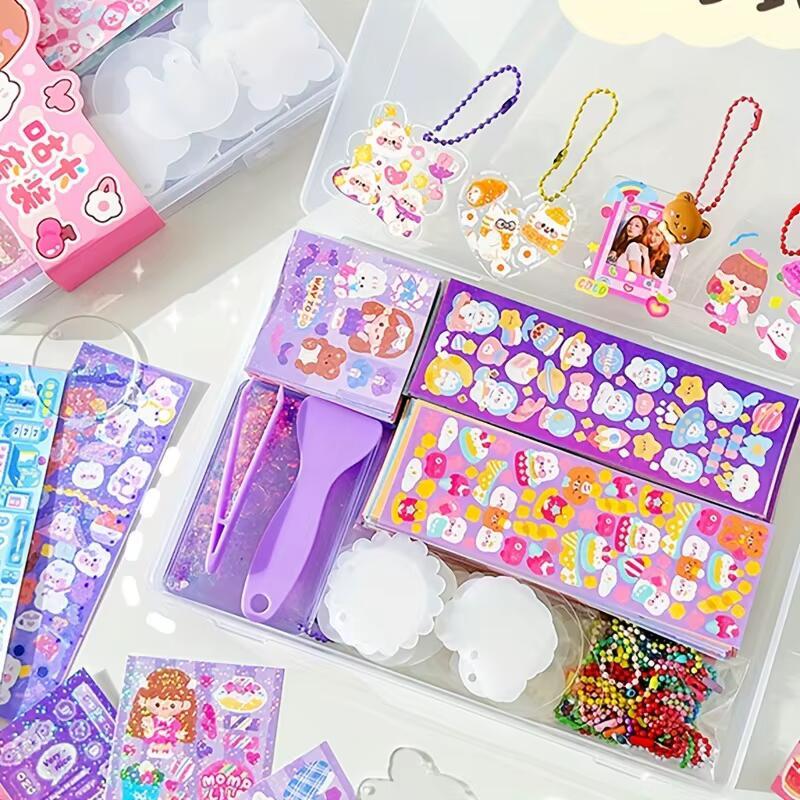 44/84/184pcs Cartoon Guka Cream Gum Boxed Stickers for Girls - TikTok ...