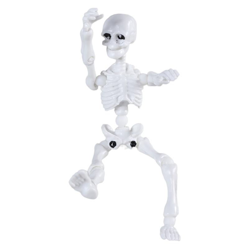 Miniature Skeleton Human Figure Toy Flexible Joints Skull Model ...