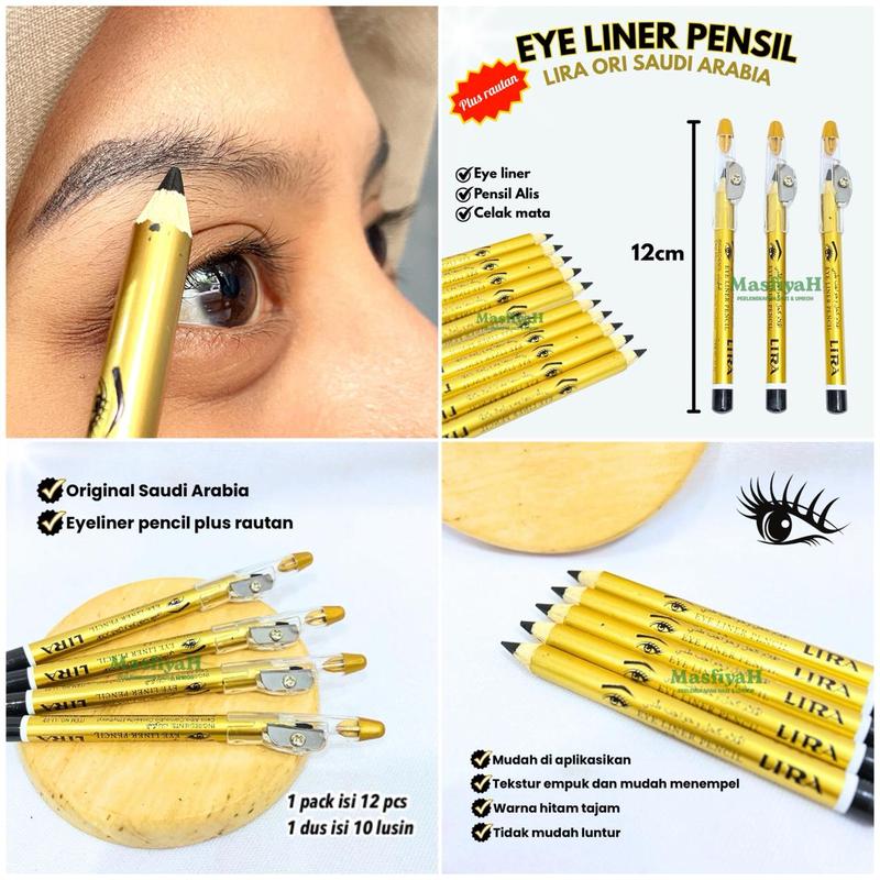 (1LUSIN) CELAK LYRA + RAUTAN PENSIL ALIS LYRA CELAK LIRA PENSIL ALIS ...