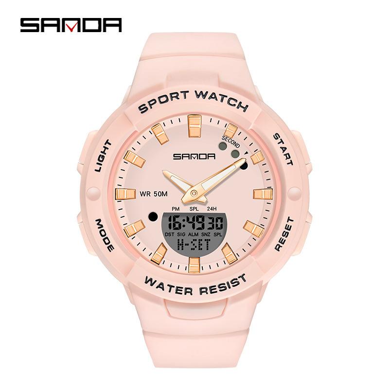 Sanda - jam tangan mewah kalis air untuk wanita, chronograph - TikTok ...