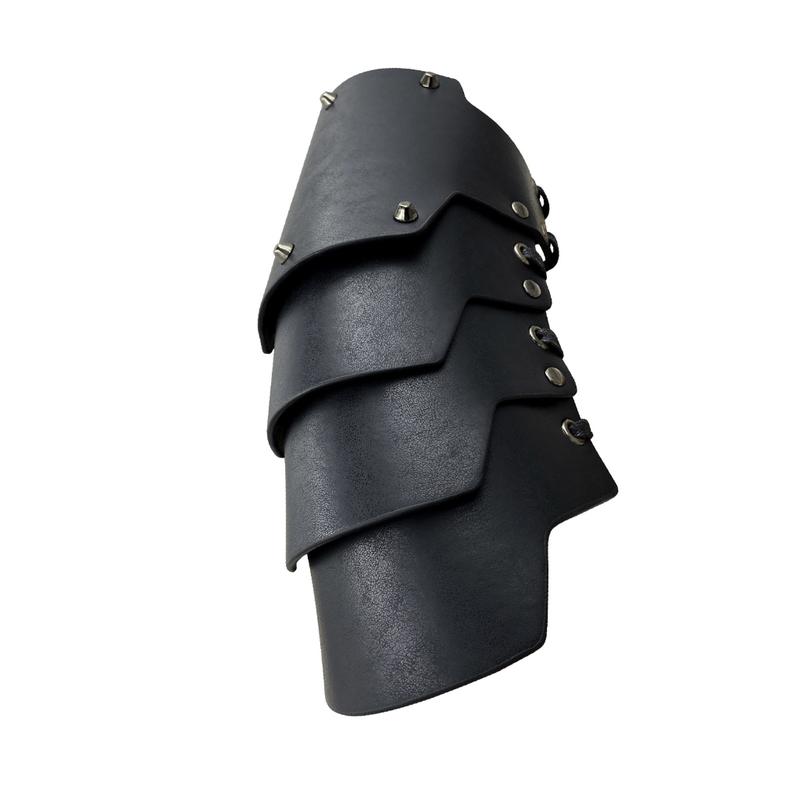 Rivets Studded 4 Layer Arm Cuffs Cosplay Party Medieval Arm Gauntlet ...