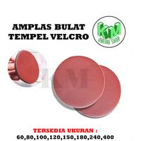 Jual Amplas Tempel Grit Bulat Velcro 4 inch isi 1 pcs Grit 60 80 100 ...