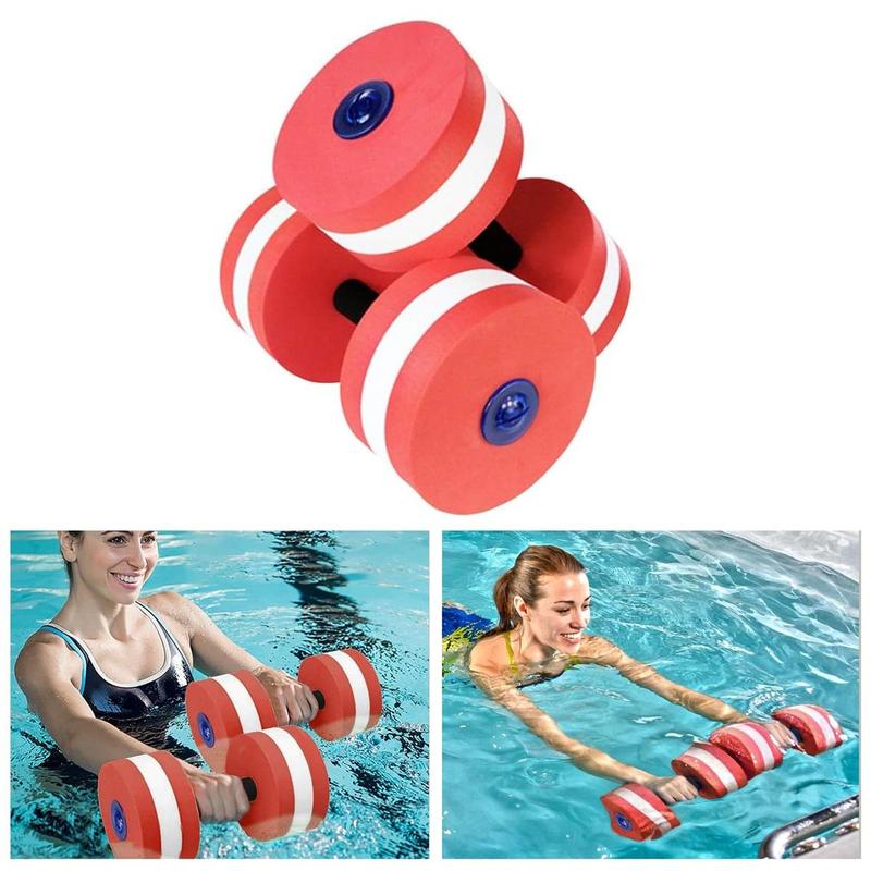 EVA Water Foam Floating Dumbbell Swimming Pool Water Weight Aerobics ...