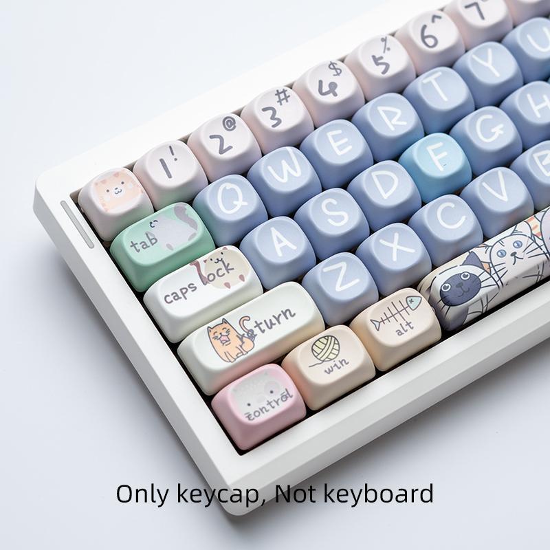 Cute Cartoon Cat & Mouse Pattern Keyboard Keycap, Creative 124 - TikTok ...
