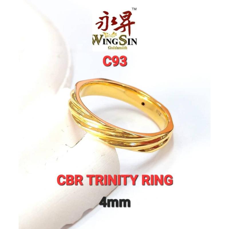 Wing Sing 5G 916 Cincin Belah Rotan TRINITY Fesyen Ring / 5D - TikTok ...