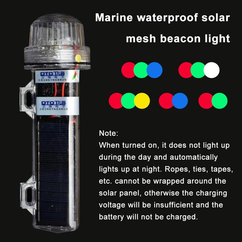 Marine Waterproof Solar Mesh Beacon Light I7X7 - TikTok Shop Singapore