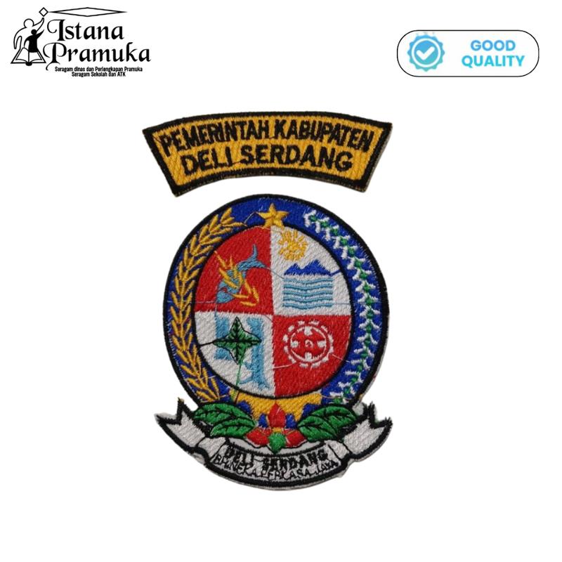 Badge Logo/Atribut PEMKAB DELI SERDANG BORDIR - Istana Pramuka Gelora ...