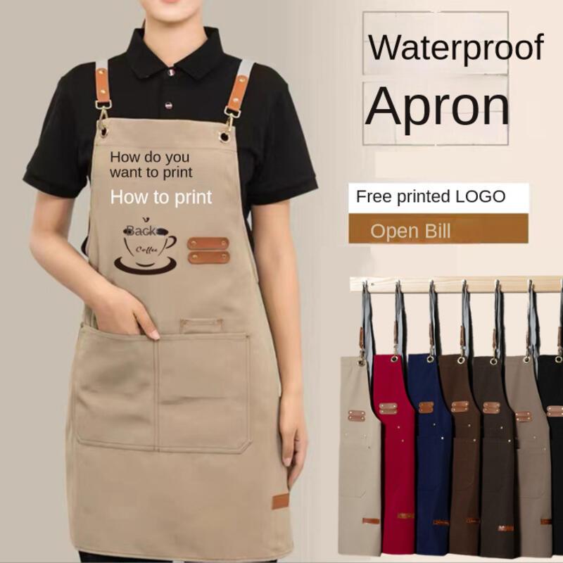 Apron, Leher Halter, Gaya Barat, Sesuai untuk Pelayan Restoran ...