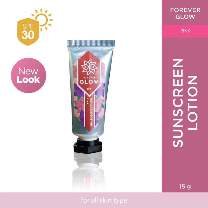 Forever Glow Sunscreen Lotion Pink SPF 30 - Shop | Tokopedia