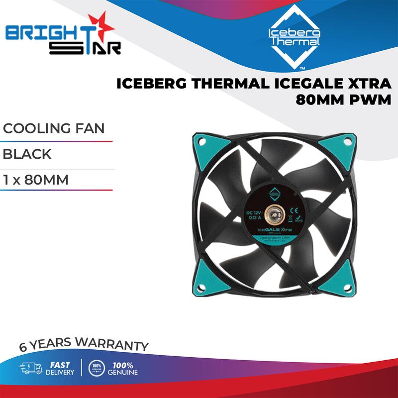 COOLING FAN | ICEBERG THERMAL ICEGALE XTRA 80MM PWM | BLACK - TikTok ...