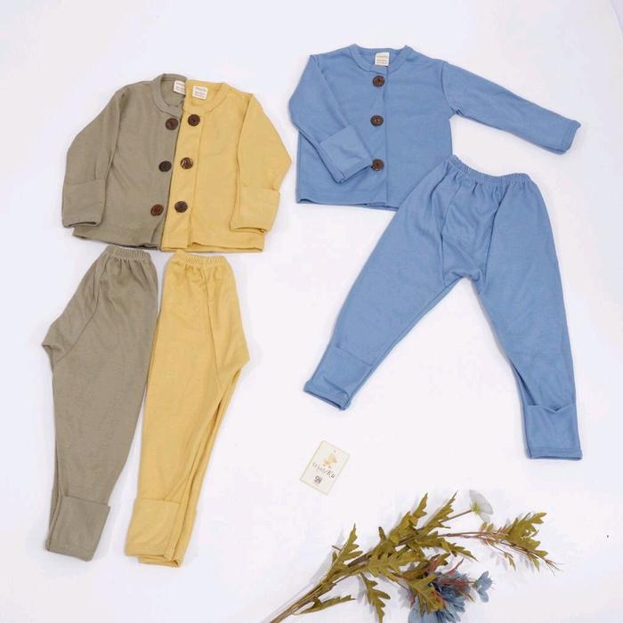 Jual Piyama Bayi dan Anak Winteku Polos Lengan Panjang Piyama Anak ...