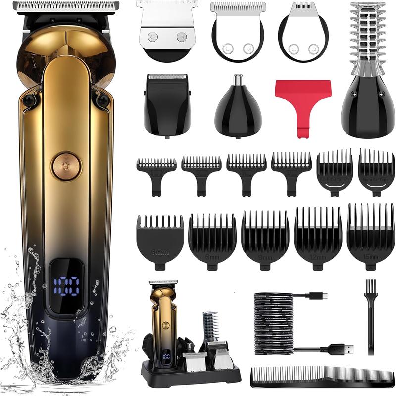Men's Beard Trimmer Kit Electric Razor Shaver Professional Hair ...