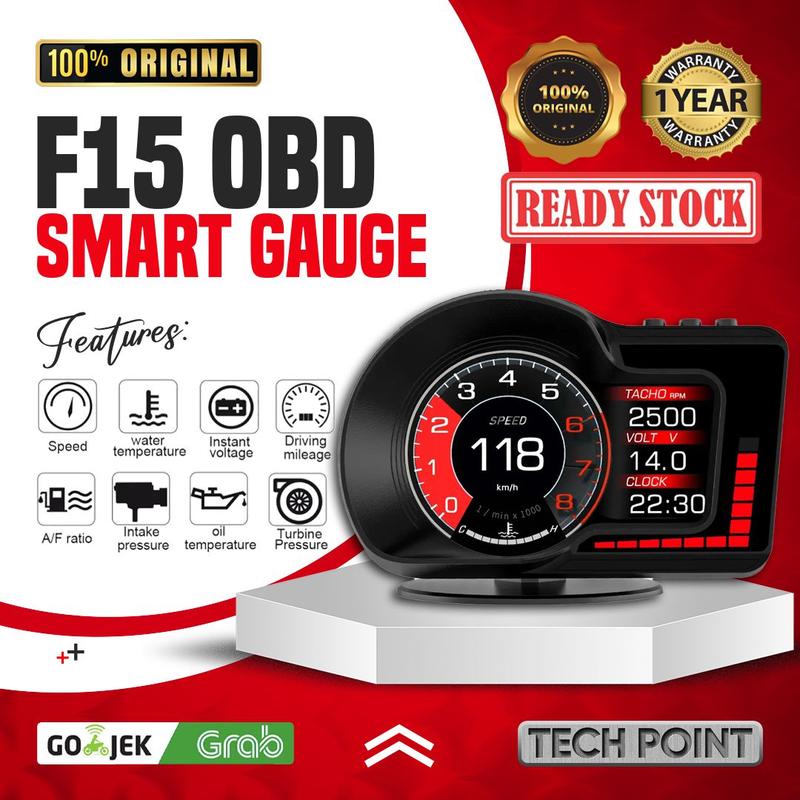 Universal OBD Car HUD Smart Gauge Speedometer Digital Mobil Dengan ...