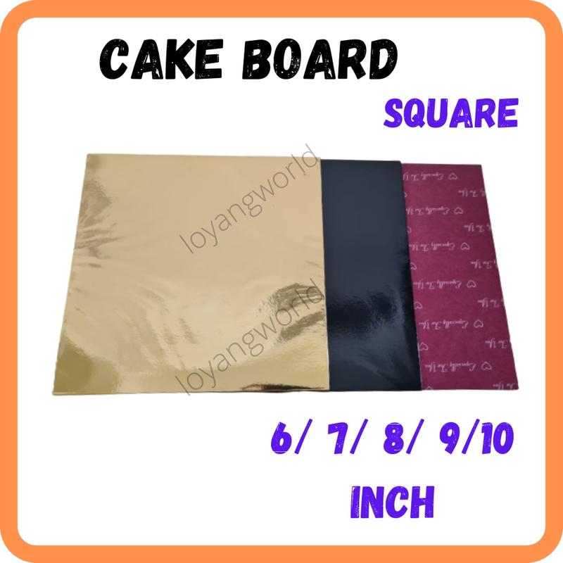Cake Board Papan Kek Alas kek Saiz 6/7/8/9/10 inch Size Papa - TikTok ...