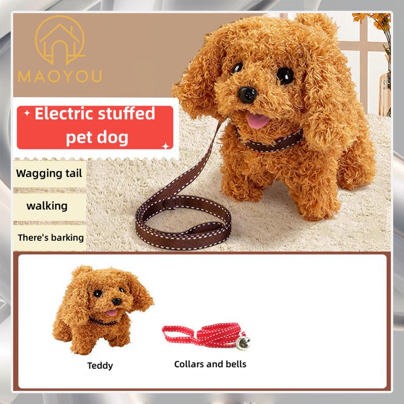 Maoyou Electric Plush Simulation Dog For Baby Toys Tail Wagging ...