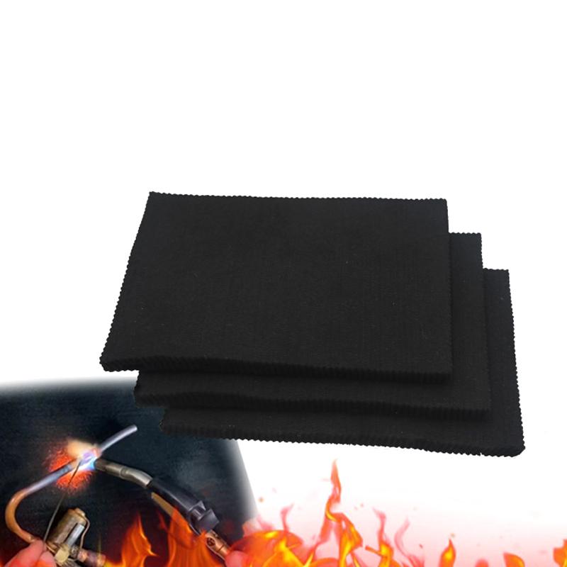 300*200MM High Temp Durable Graphite Felt Black Welding Protective ...