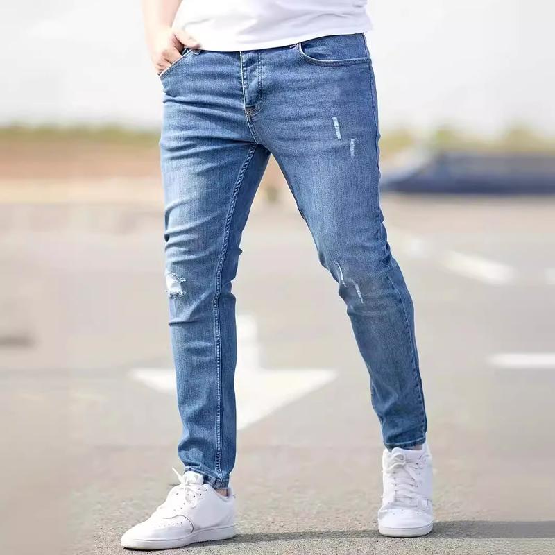 Seluar Jeans Kurus Regangan, Pilihan Premium, Gaya Amerika, Untuk ...