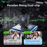 Promo TNW X23C Wireless Lavalier Microphone Mini Clip On Mic AI Noise ...