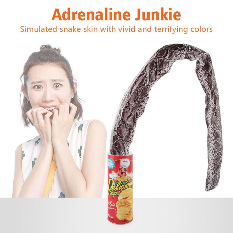 Potato Chip Snake Toy Bouncing Snake Fright Funny Gift Potat - TikTok ...