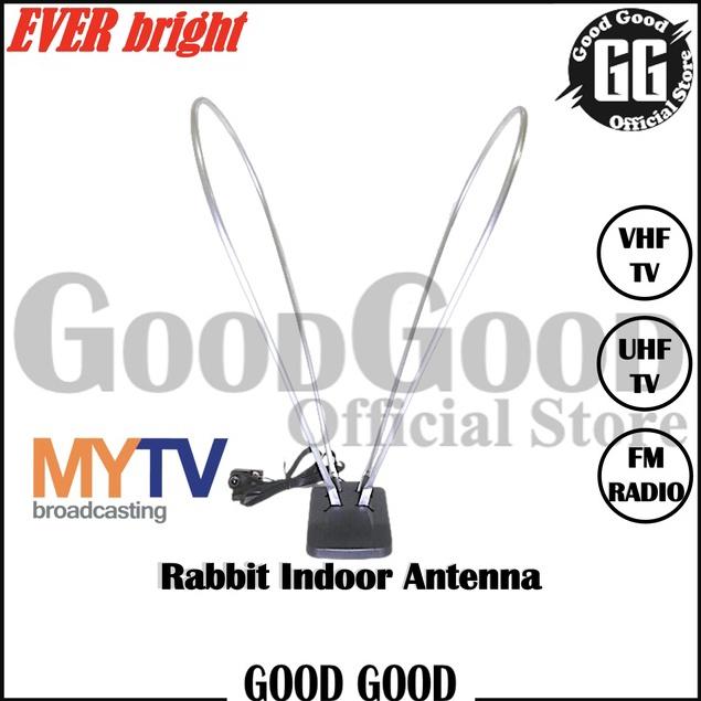 EVERbright Indoor TV Rabbit Antenna MYTV VHF + UHF + FM radi - TikTok ...