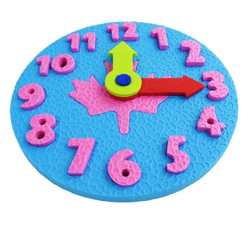 Teaching Kindergarten Manual Diy Eva Clock Early Learning Education ...