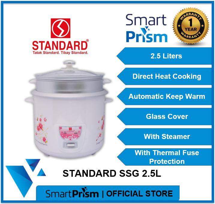 Standard Rice Cooker | SSG 2.5L 2.5 Liter with Steamer, Automatic - TikTok Shop Philippines