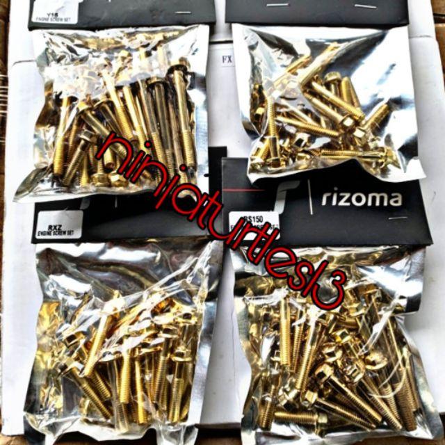 ENGINE SCREW Y15/RS150/EX5/SRL110/RXZ/LC135/y125/lc135 5s/dream/vario ...