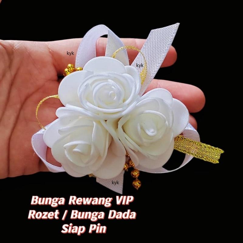 1pcs Event Corsage Ready Stock Bunga Rewang 3bunga Kendarat VIP ...