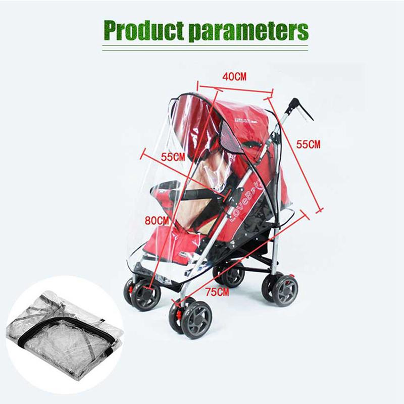 Baby Stroller Rain Cover EVAU-shaped Transparent Baby Stroller - TikTok ...