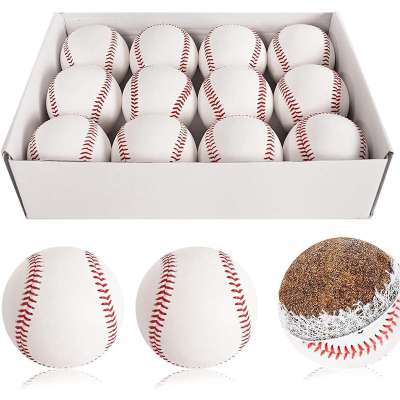 Baseball 12 Pack Balls Training Baseballs 9 inch TeeBall Safety ...