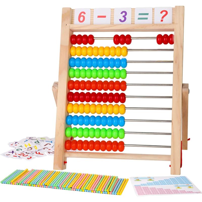 Wooden Abacus for Math, Educational Counting with Counting - TikTok Shop