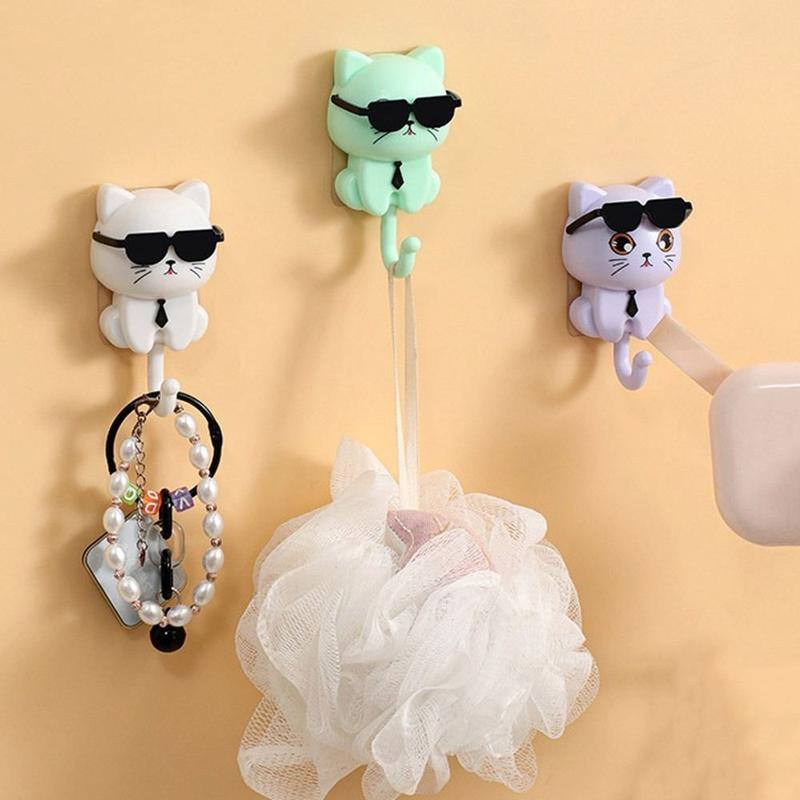 Cangkuk Kucing Kartun, Bahan Plastik, Reka Bentuk Kreatif, Gantung ...
