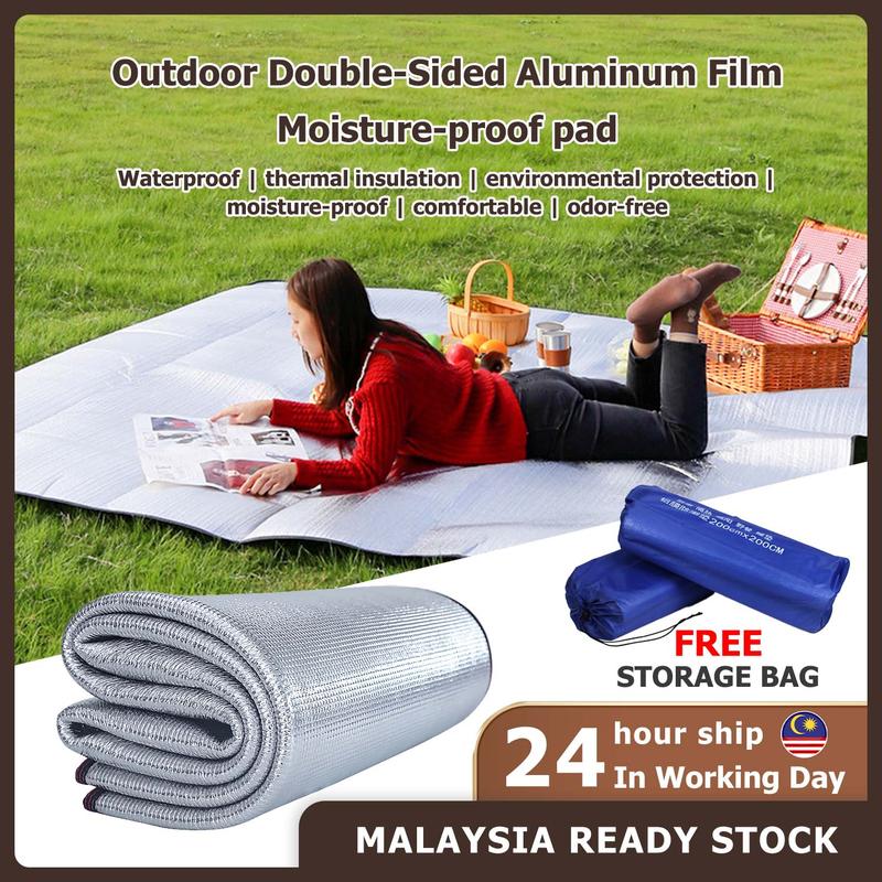 Waterproof Mat Ground Camping Sided Double Aluminium Foil Tikar ...