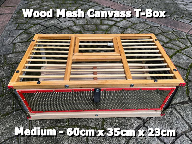 Pigeon Foldable Bamboo Wood Mesh Canvas Training Box Tbox Cage - TikTok ...