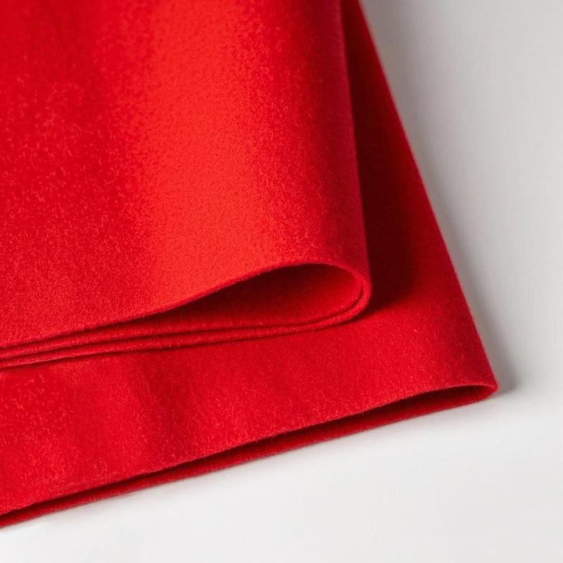 Red Felt Fabric 72" X 18"(Half Yard), 1.6mm Thick Soft and Durable ...