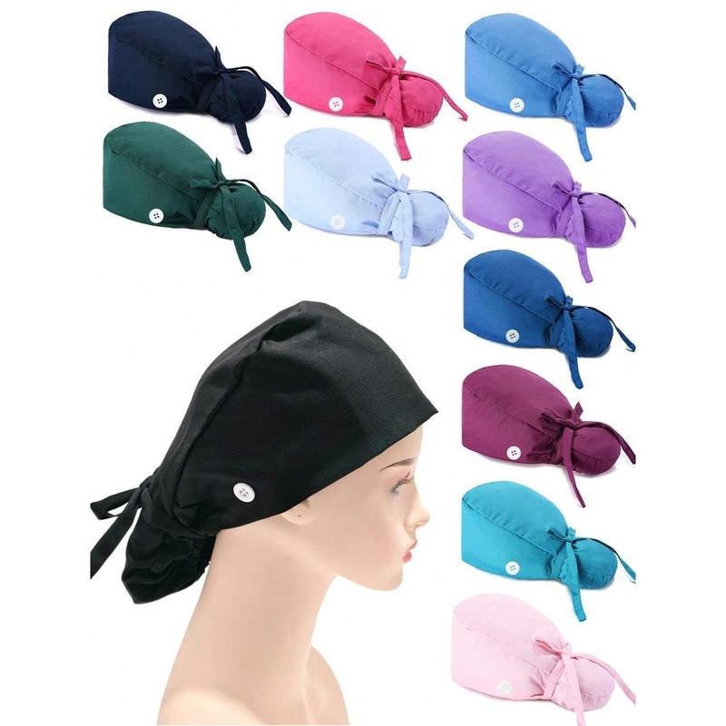 1pc Unisex Nurse Cap, Solid Color, Headband Design, Breathable & Sweat ...