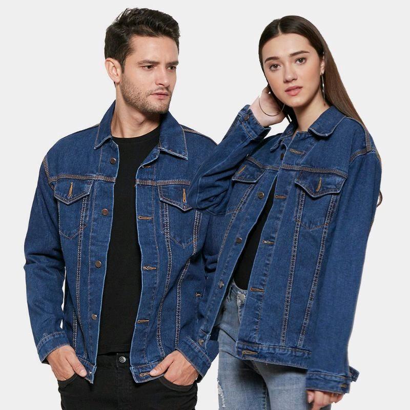 Jaket Jeans blue wosh M L XL 4XL 6XL 8XL - Shop | Tokopedia