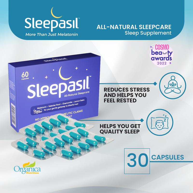 [For Sleep & Stress Relief] Sleepasil Melatonin Supplement (30 - TikTok ...
