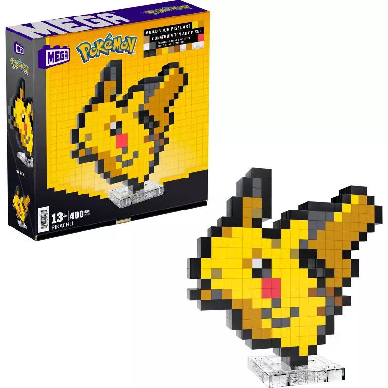 MEGA Pokémon Pikachu Building Toy Kit (400 Pieces) Retro Set - TikTok Shop