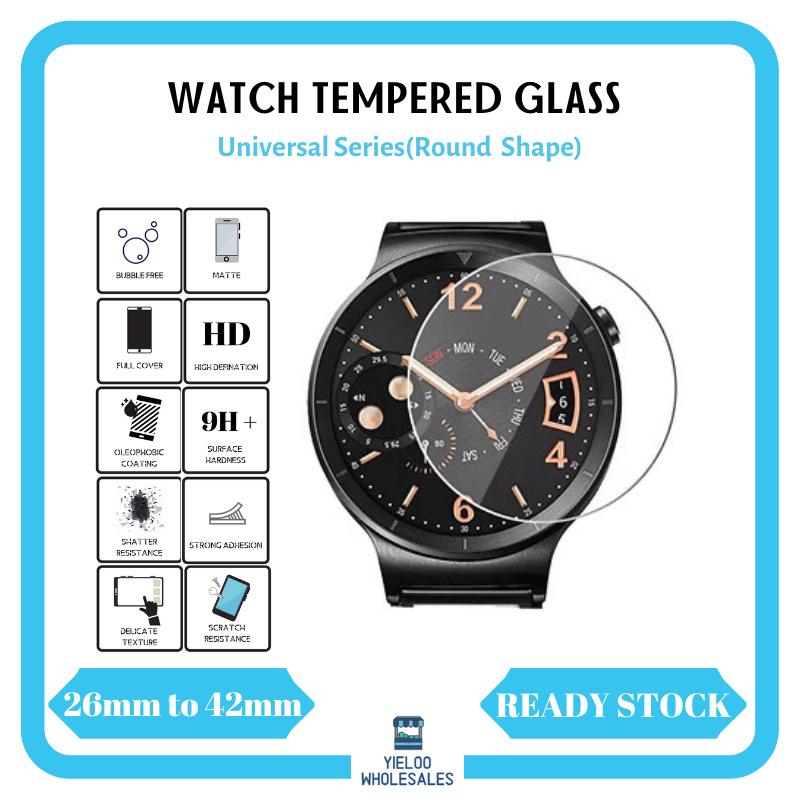 Round Shaped Universal Watch Tempered Glass Screen Protector - TikTok ...