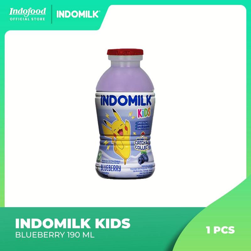 Indomilk Blueberry Botol 190 Ml - Shop | Tokopedia