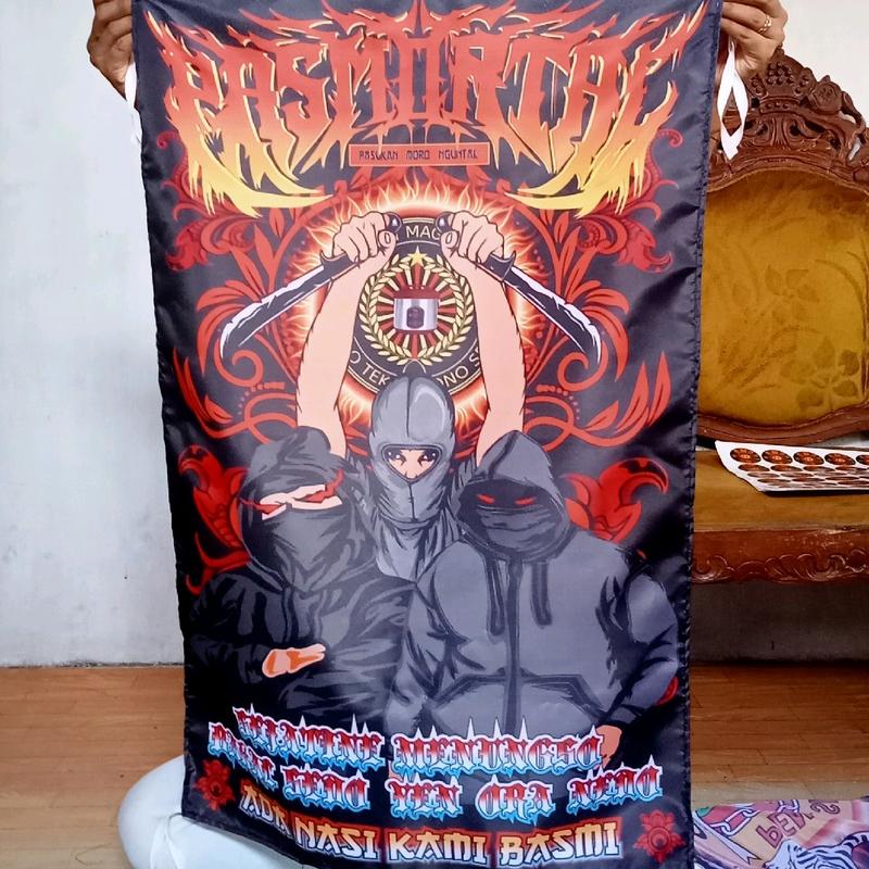 Bendera printing PASMORTAL(pasukan moro nguntal) ready stok - Shop ...
